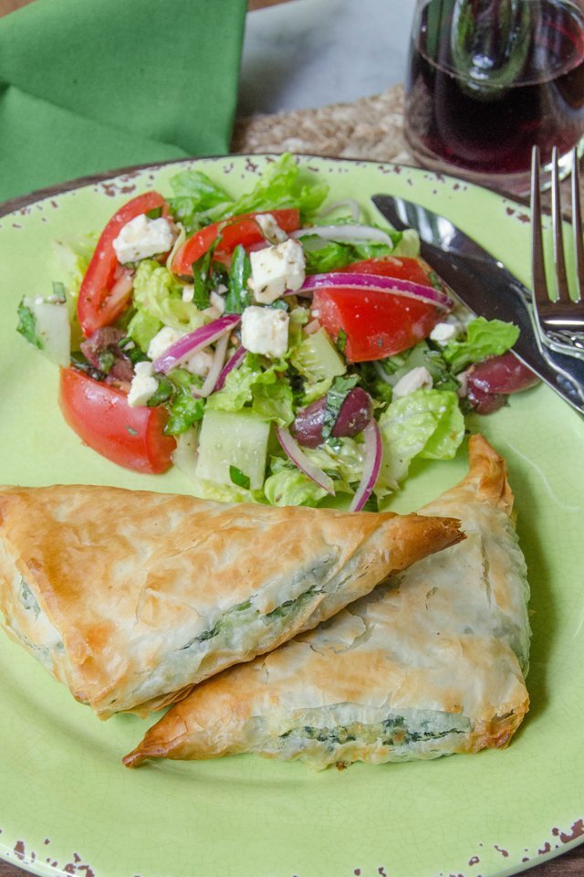 Spinach and Ricotta Phyllo Pockets | Blue Jean Chef - Meredith Laurence
