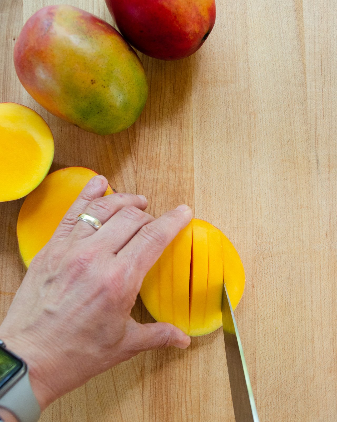 How to Cut a Mango | Blue Jean Chef - Meredith Laurence