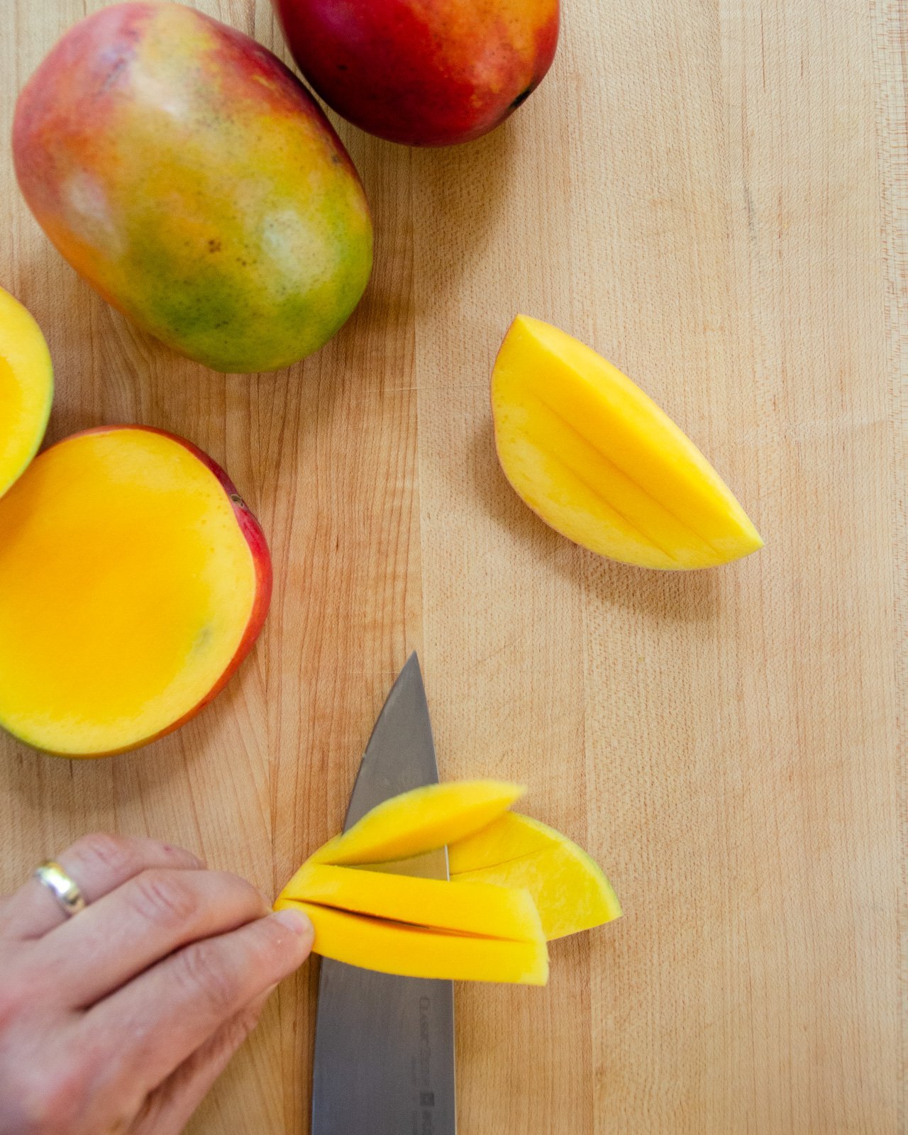 How to Cut a Mango | Blue Jean Chef - Meredith Laurence