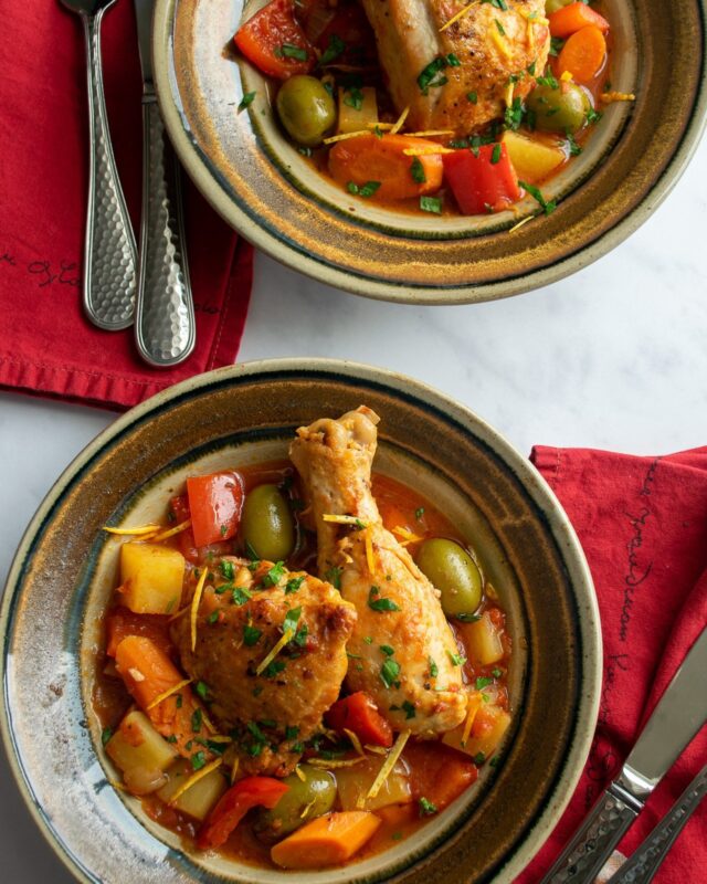 Spanish Style Chicken Stew | Blue Jean Chef - Meredith Laurence