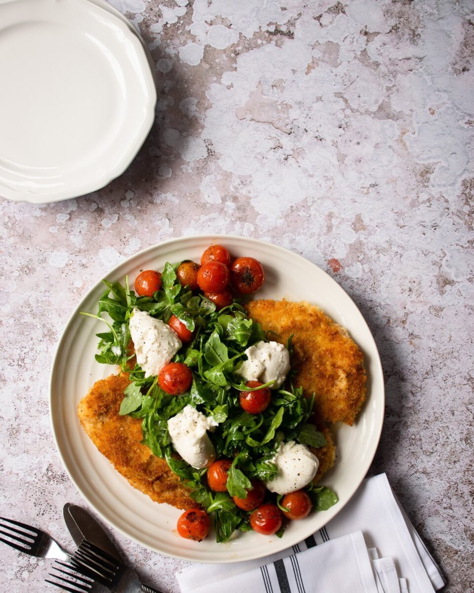 Chicken Paillard with Burrata | Blue Jean Chef - Meredith Laurence