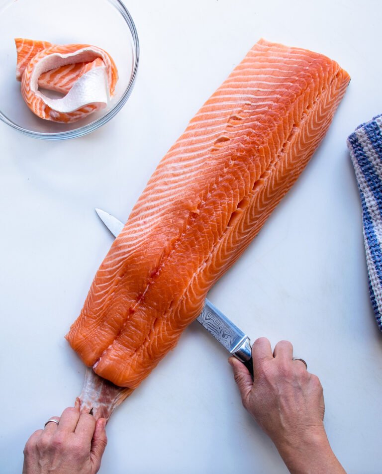 How to Cut a Side of Salmon | Blue Jean Chef - Meredith Laurence
