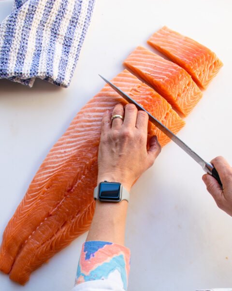 How to Cut a Side of Salmon | Blue Jean Chef - Meredith Laurence