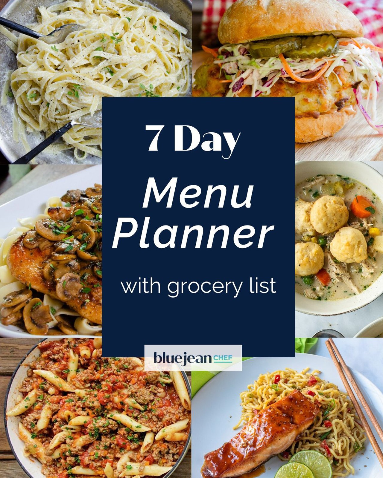 7-Day Menu Planner: Week 2 | Blue Jean Chef - Meredith Laurence