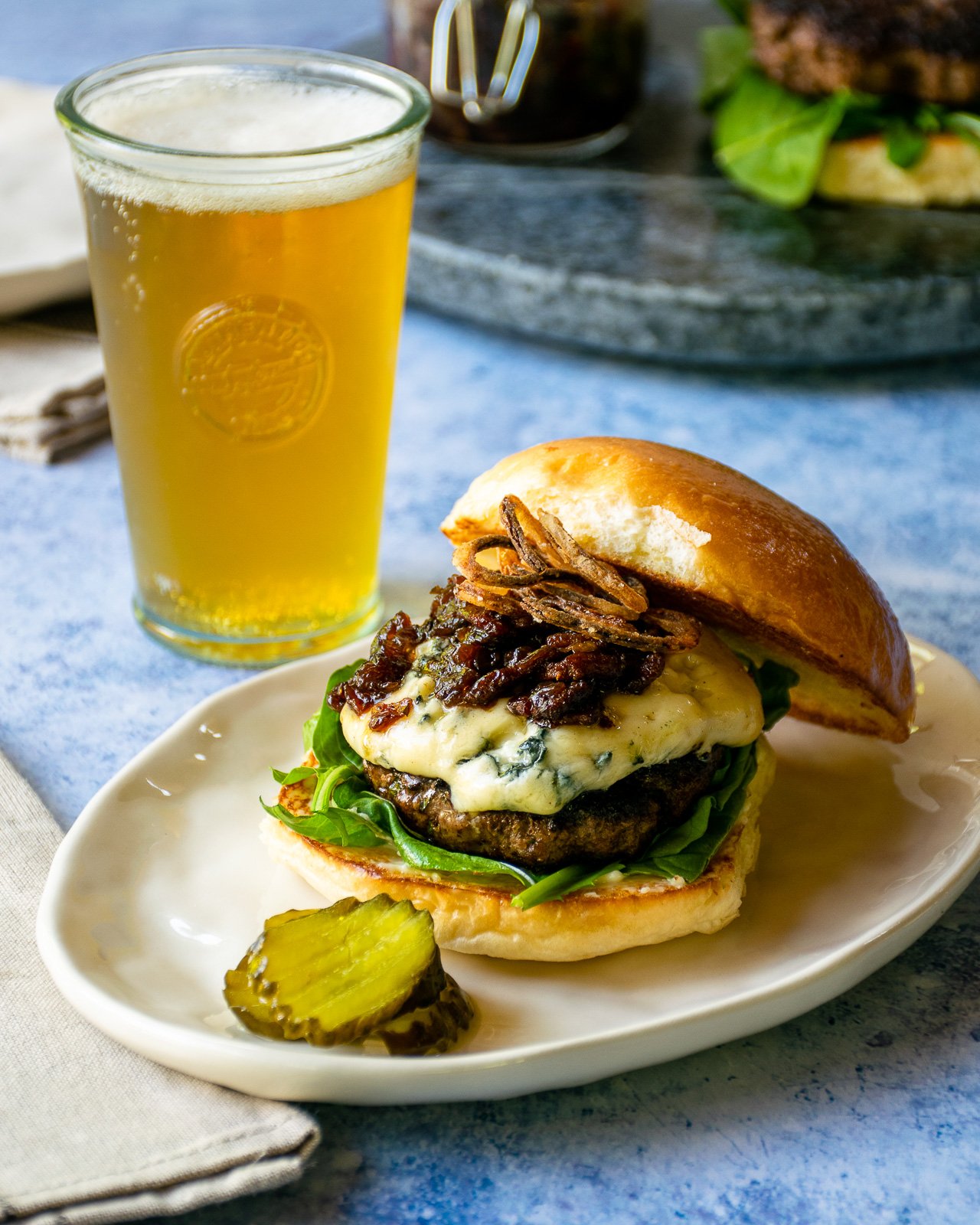 Bacon Blue Burger | Blue Jean Chef - Meredith Laurence