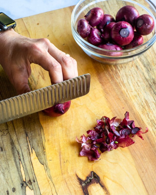 Green Beans, Pearl Onions and Bacon | Blue Jean Chef - Meredith Laurence