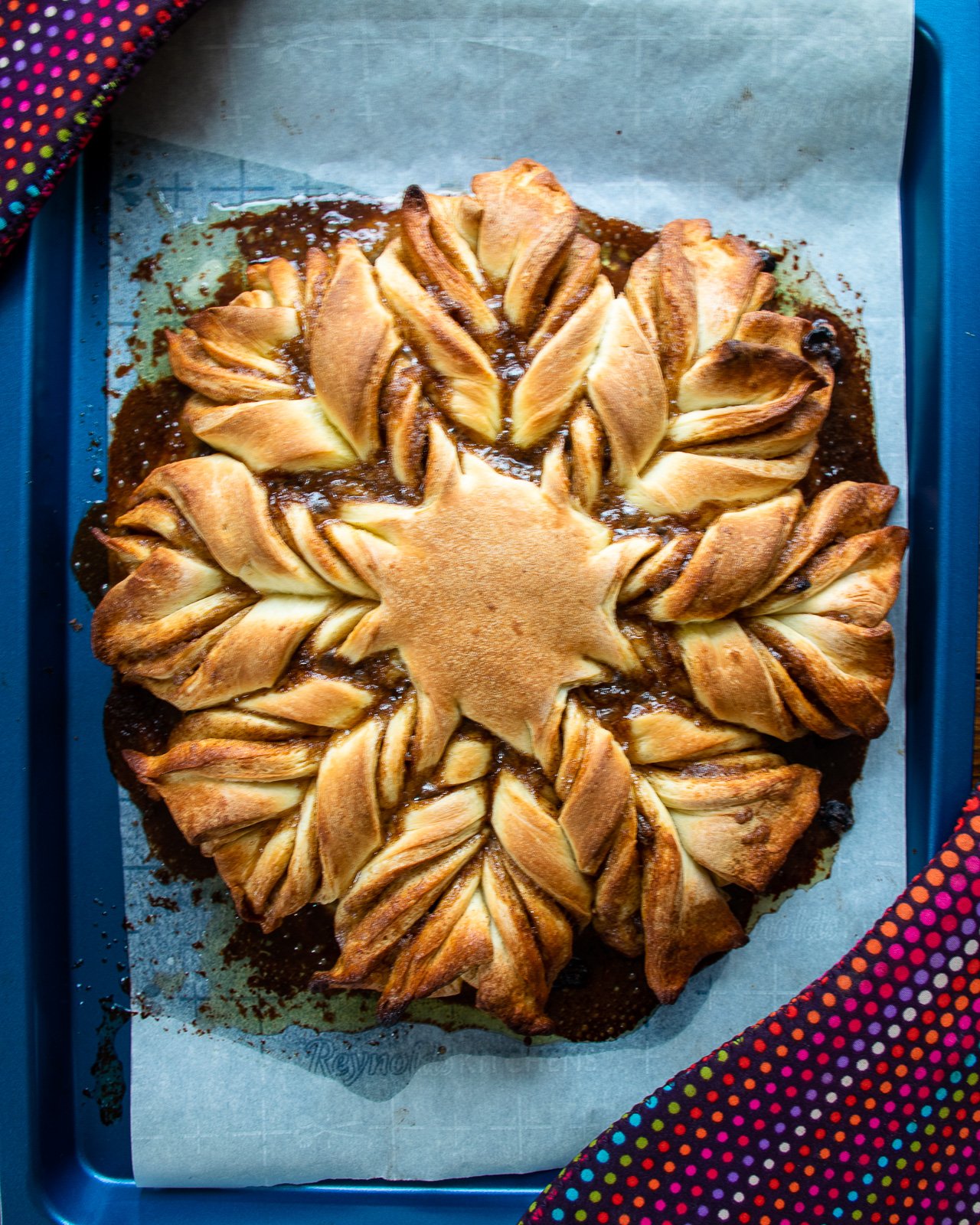 Star Bread with Rum Glaze | Blue Jean Chef - Meredith Laurence