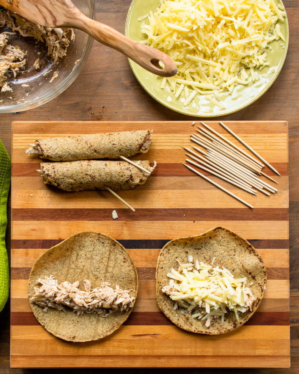 Chicken and Green Chili Taquitos | Blue Jean Chef - Meredith Laurence