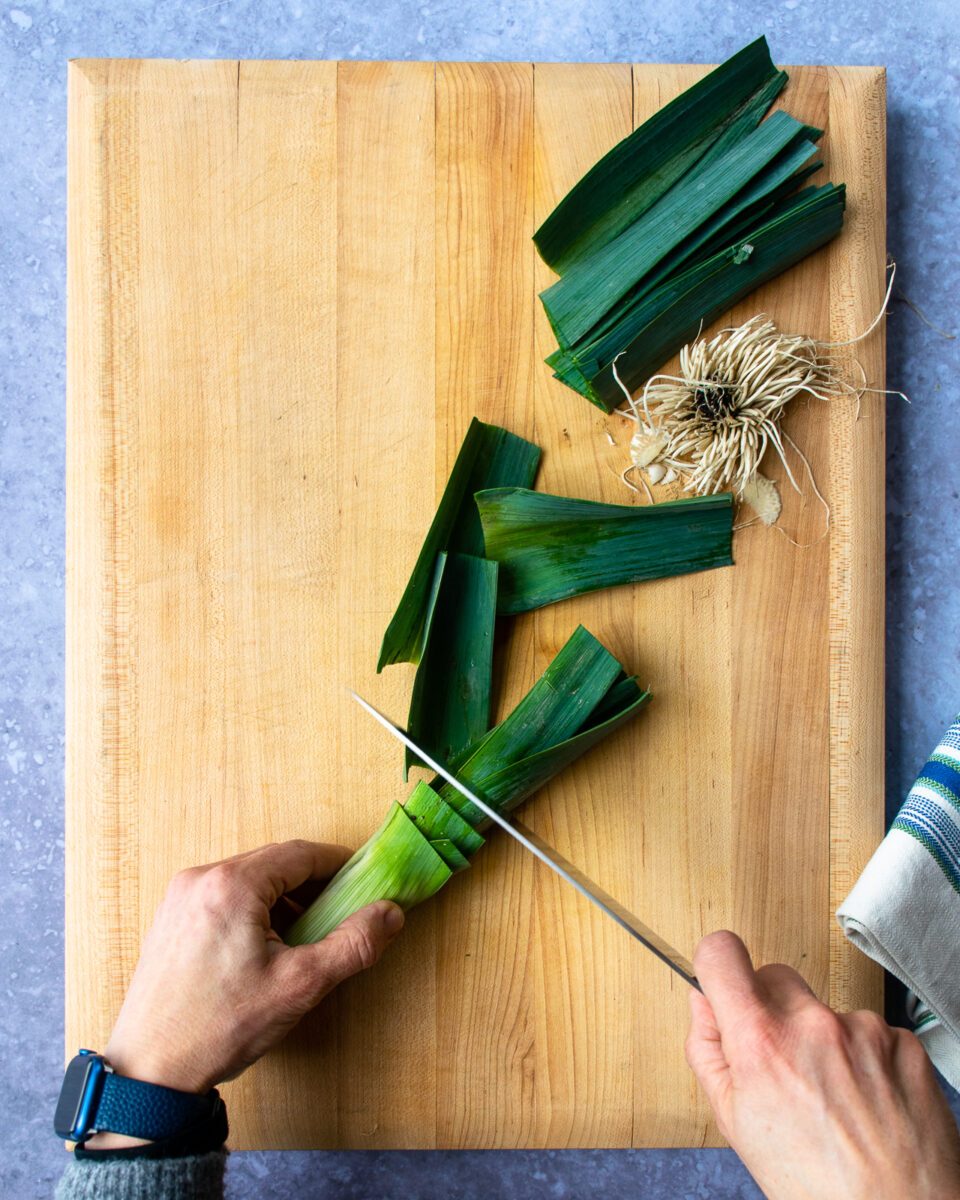 How to Cut a Leek | Blue Jean Chef - Meredith Laurence