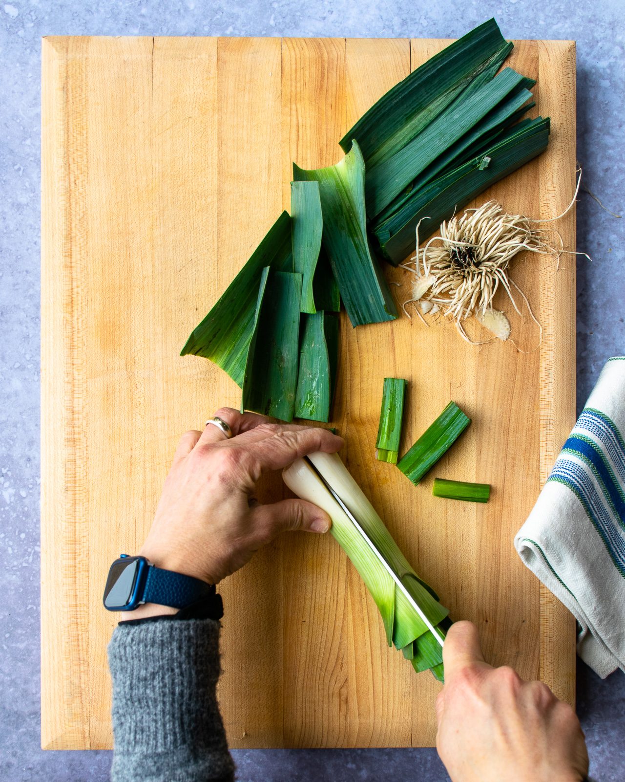 How to Cut a Leek | Blue Jean Chef - Meredith Laurence