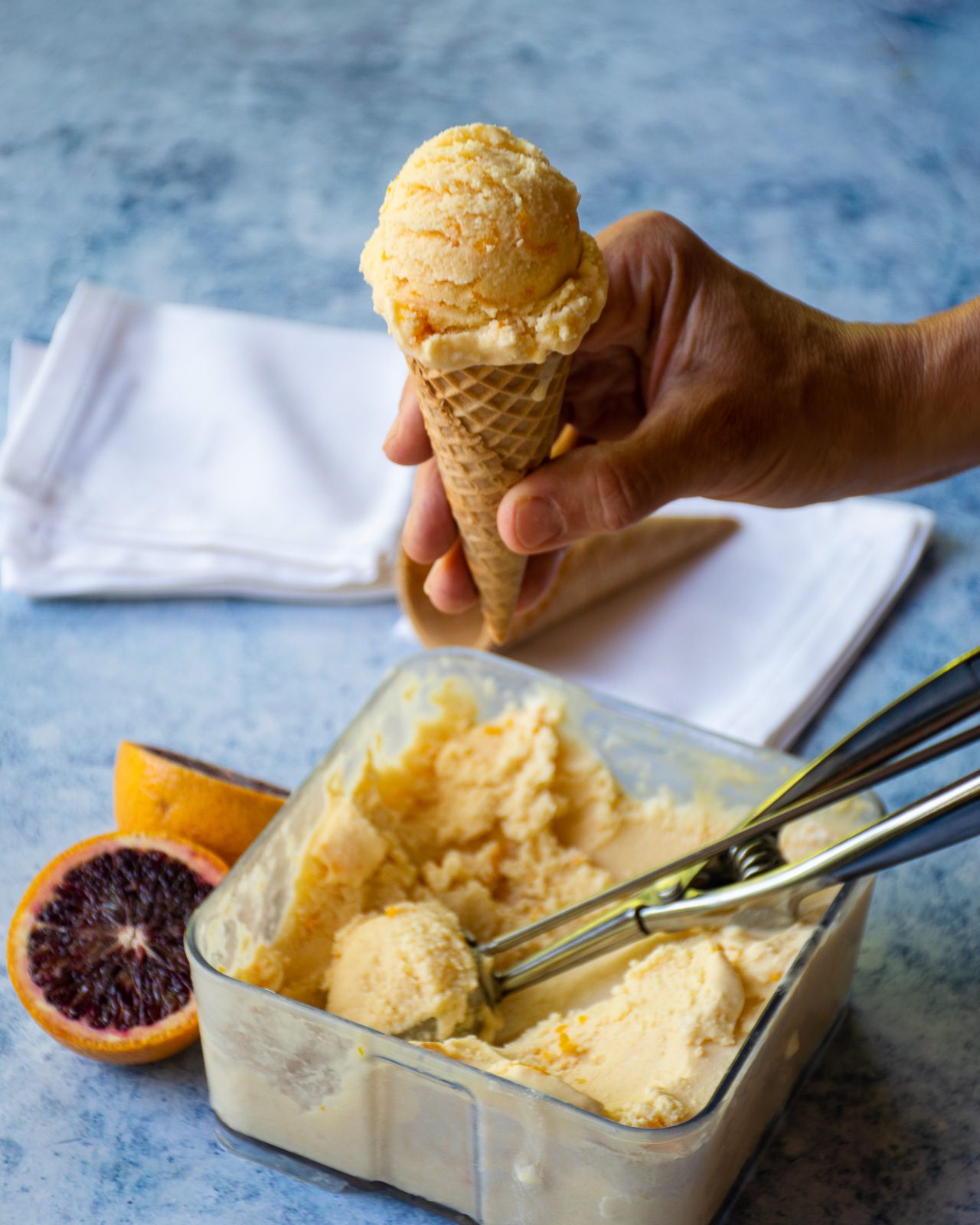 Blood Orange Gelato | Blue Jean Chef - Meredith Laurence
