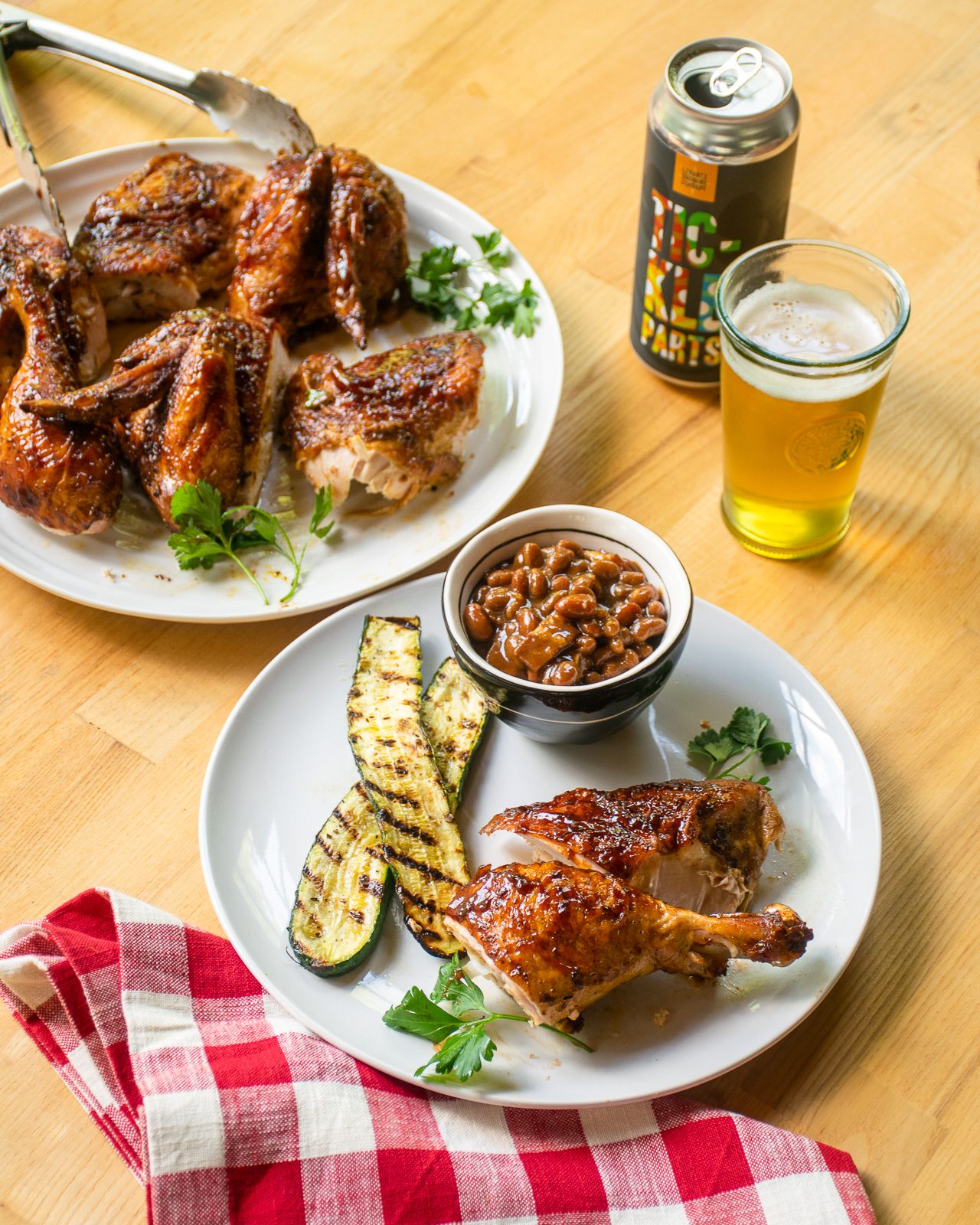 BBQ Beer Roast Chicken | Blue Jean Chef - Meredith Laurence