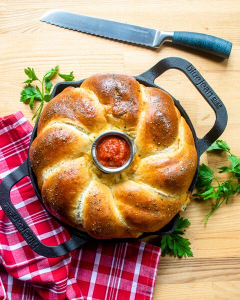 Cheese Stuffed Bread Ring | Blue Jean Chef - Meredith Laurence