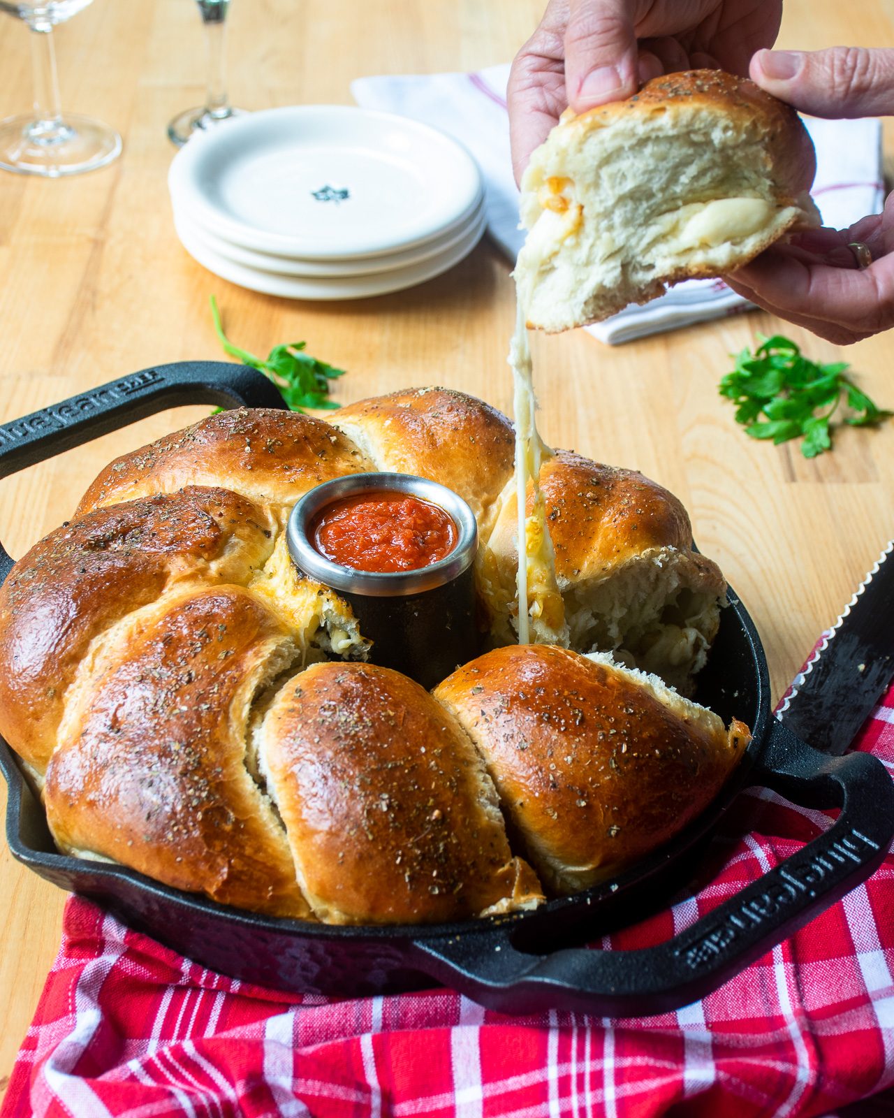 Cheese Stuffed Bread Ring | Blue Jean Chef - Meredith Laurence