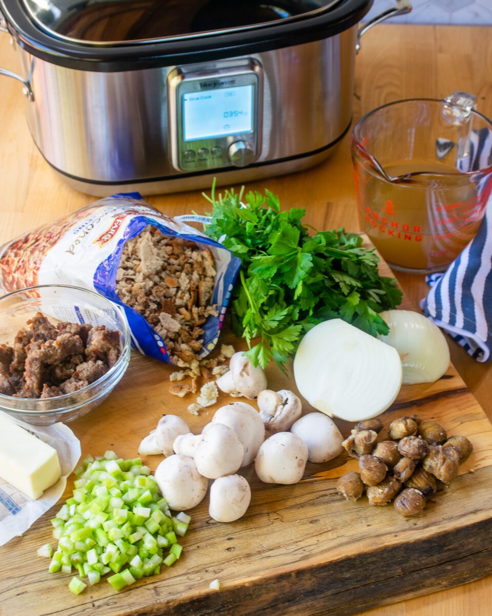 Slow Cooker Thanksgiving Stuffing | Blue Jean Chef - Meredith Laurence