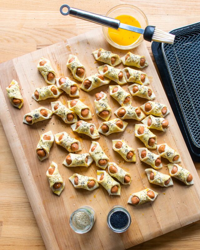 Cheesy Pigs in a Blanket | Blue Jean Chef - Meredith Laurence