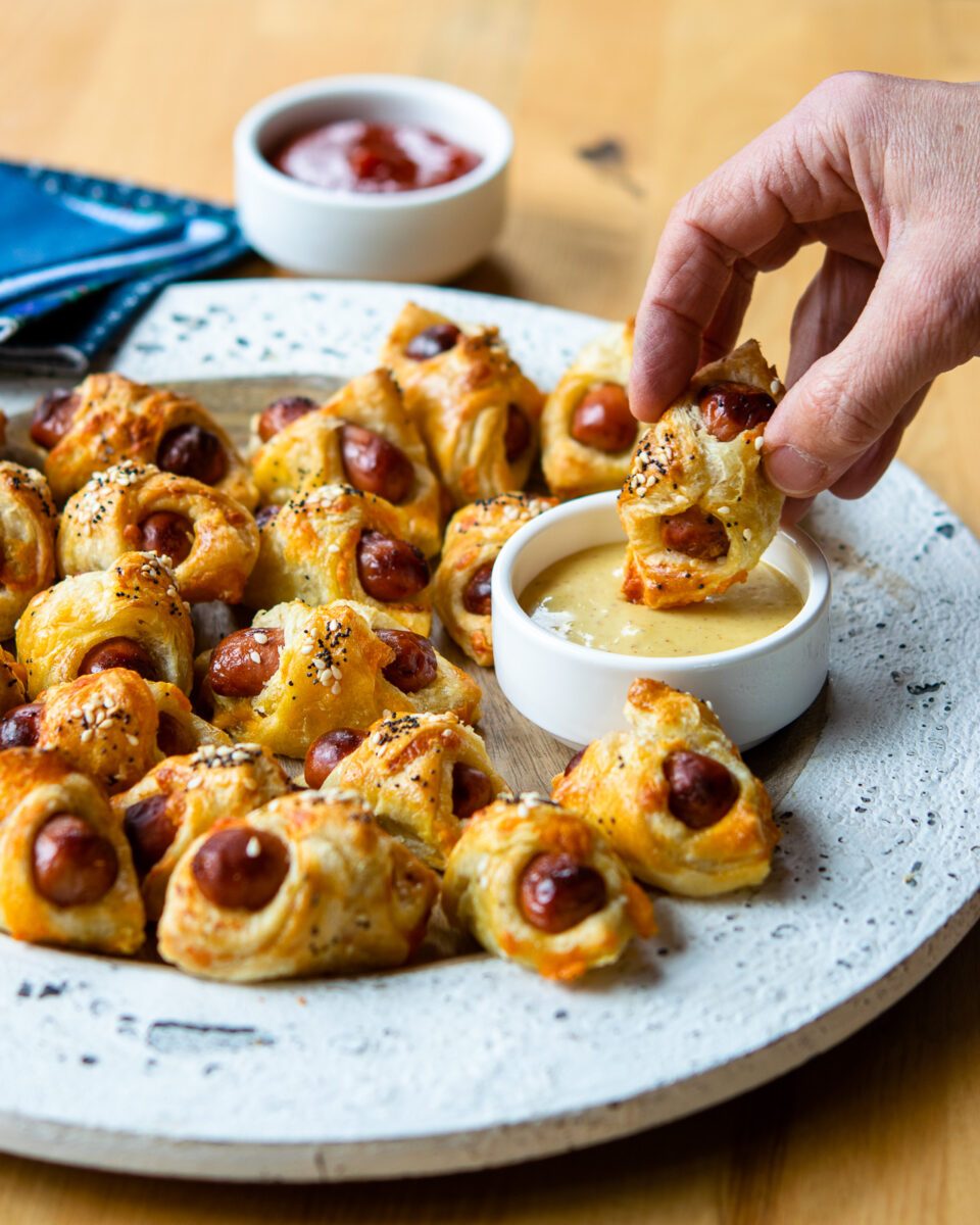 Cheesy Pigs in a Blanket | Blue Jean Chef - Meredith Laurence