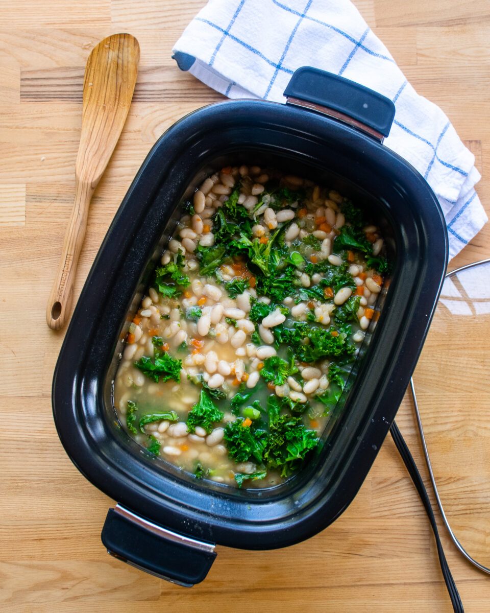 Slow Cooker Creamy White Beans | Blue Jean Chef - Meredith Laurence