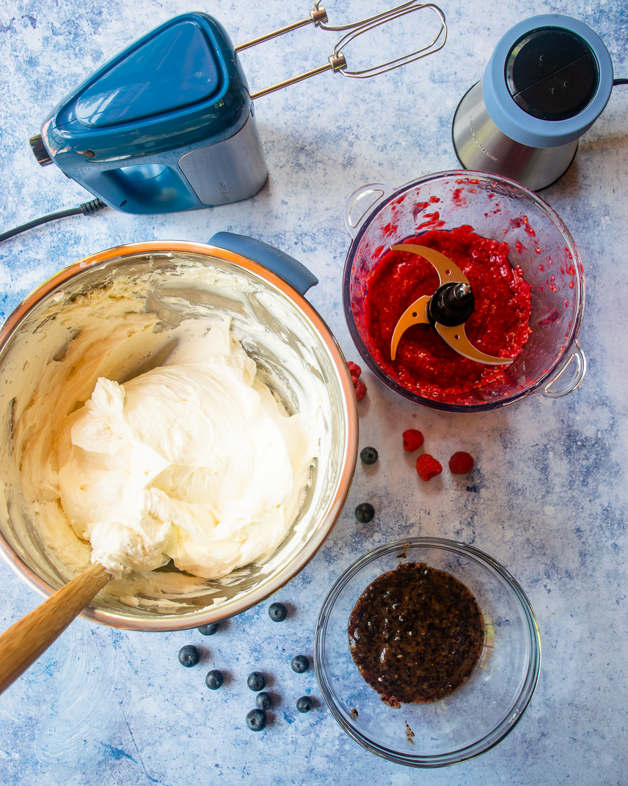 No Bake Layered Cheesecake | Blue Jean Chef - Meredith Laurence