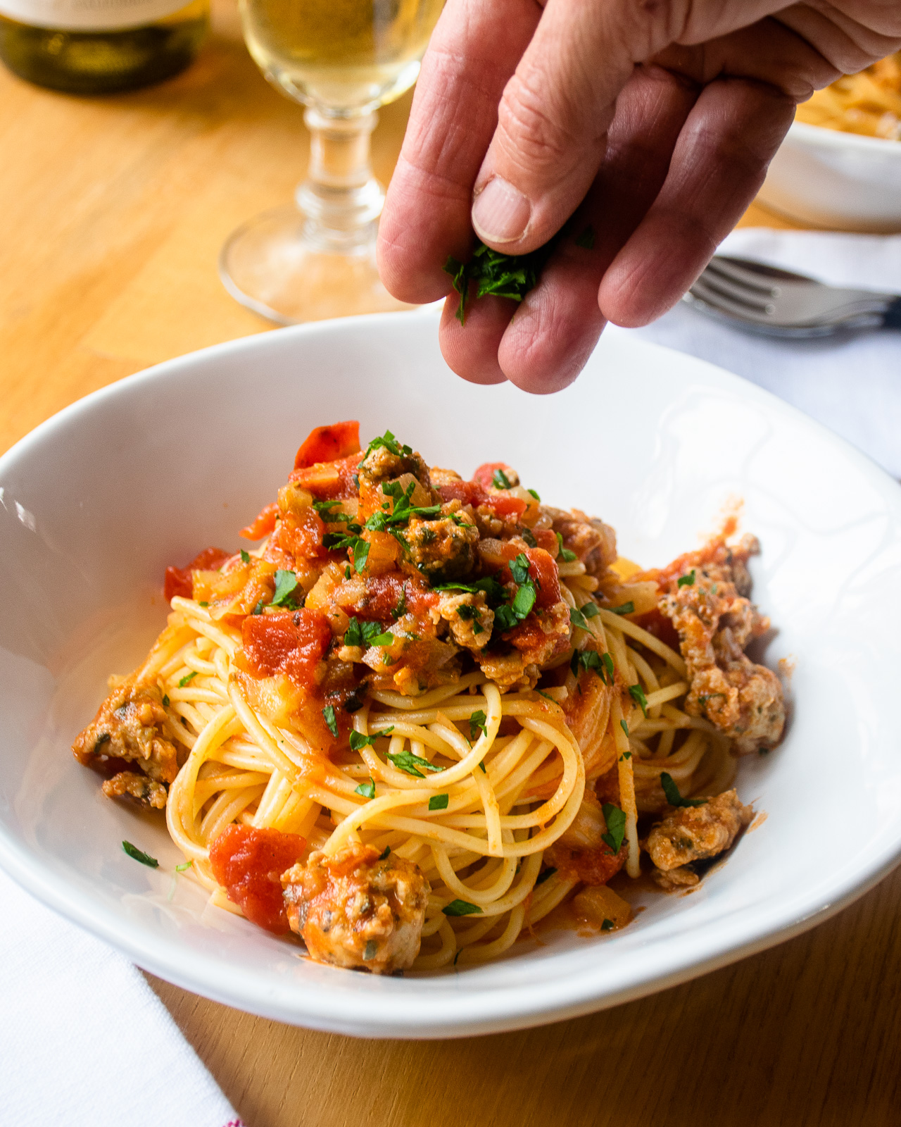 Chicken Bolognese | Blue Jean Chef - Meredith Laurence