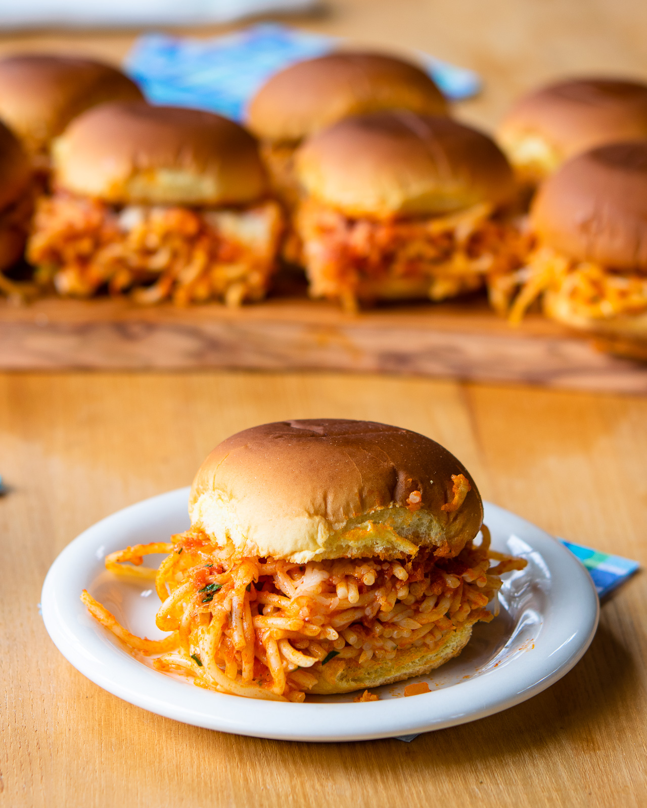 Spaghetti Sliders | Blue Jean Chef - Meredith Laurence