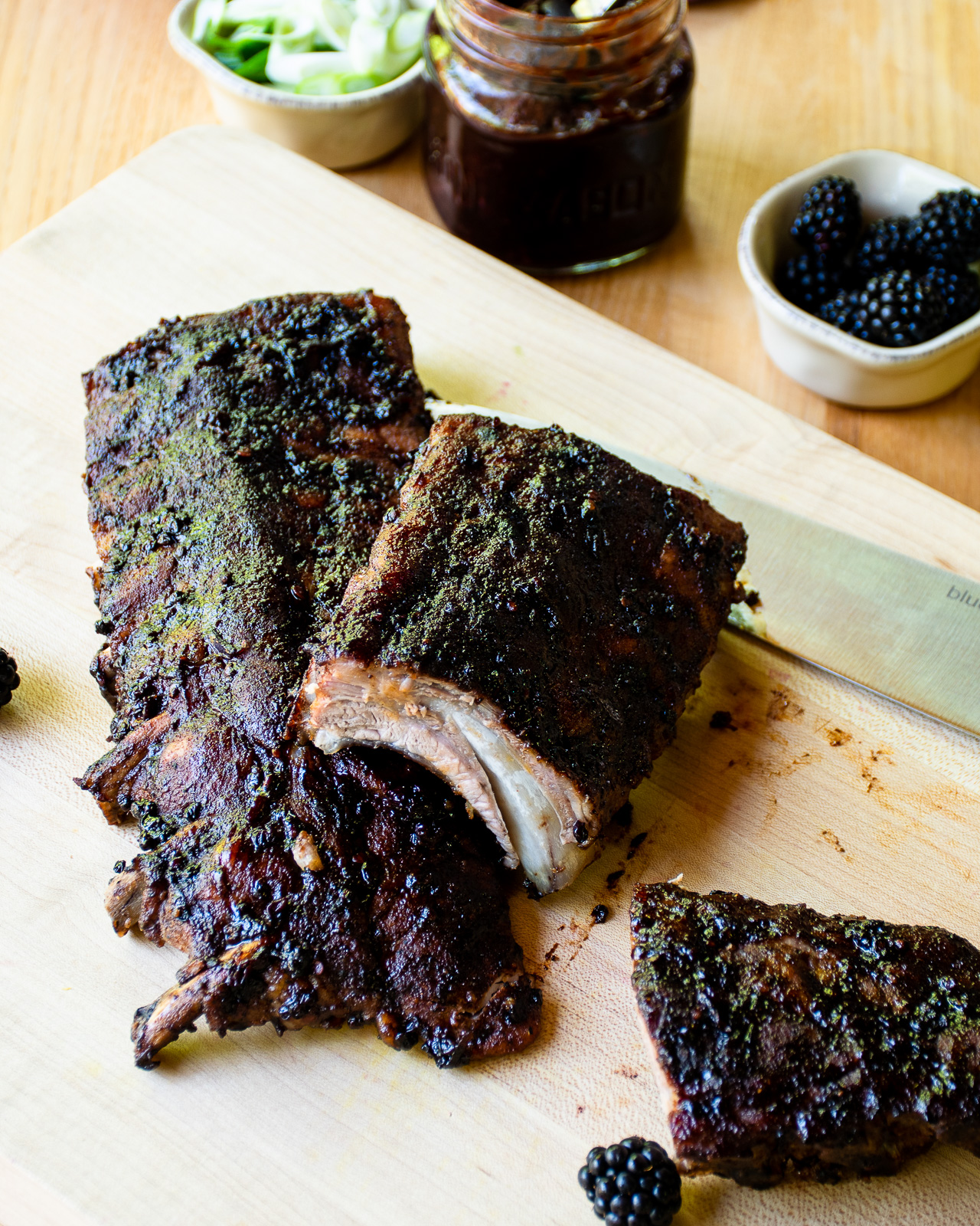 Baby Back Ribs with Blackberry BBQ Sauce | Blue Jean Chef - Meredith ...