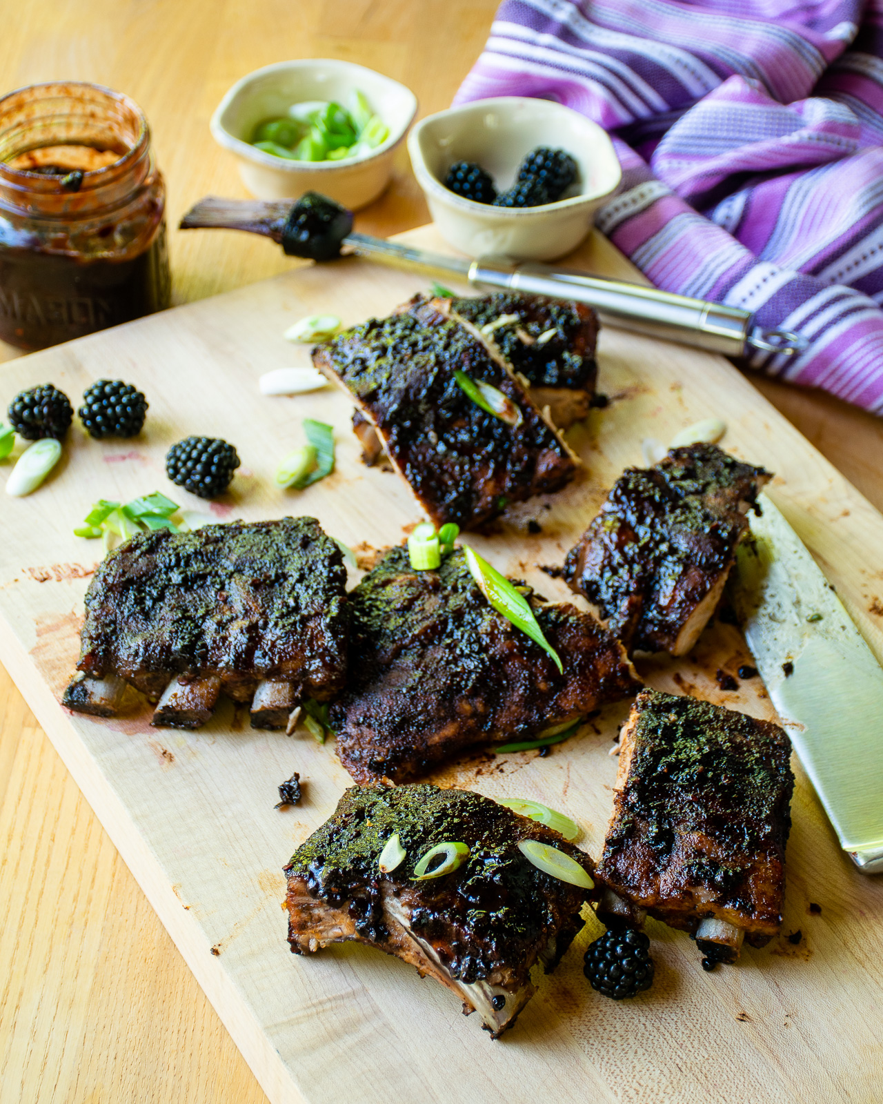 Baby Back Ribs with Blackberry BBQ Sauce | Blue Jean Chef - Meredith ...