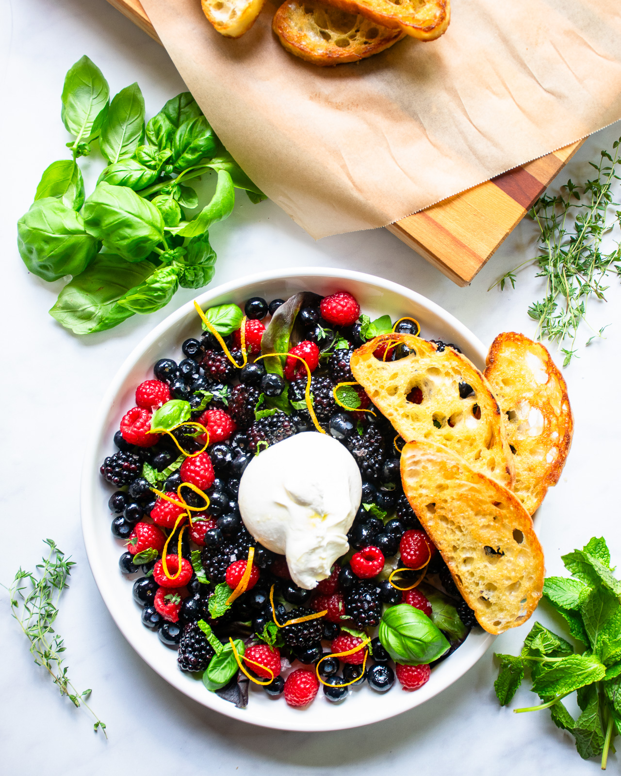 Burrata and Berry Appetizer | Blue Jean Chef - Meredith Laurence