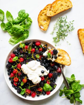 Burrata and Berry Appetizer | Blue Jean Chef - Meredith Laurence