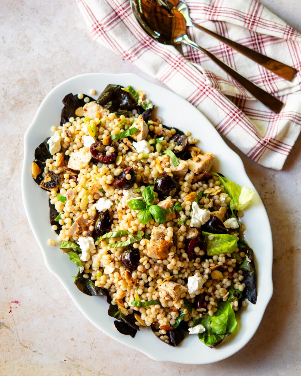 Chicken Couscous with Cherries and Goat Cheese | Blue Jean Chef ...